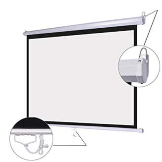 Pull Down Projection screen – Multiple Sizes - Whiteboards NZ